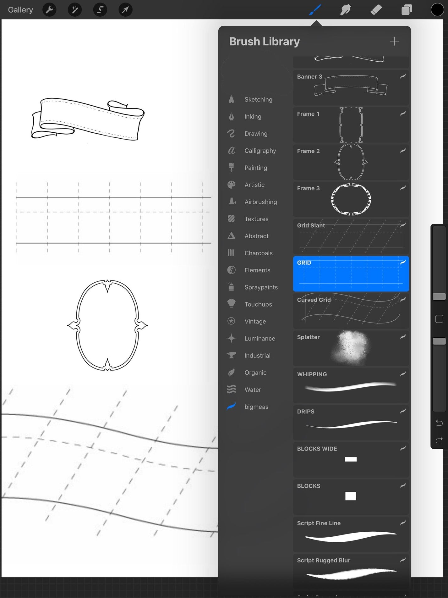 The Lettering Brush Set – BIG MEAS